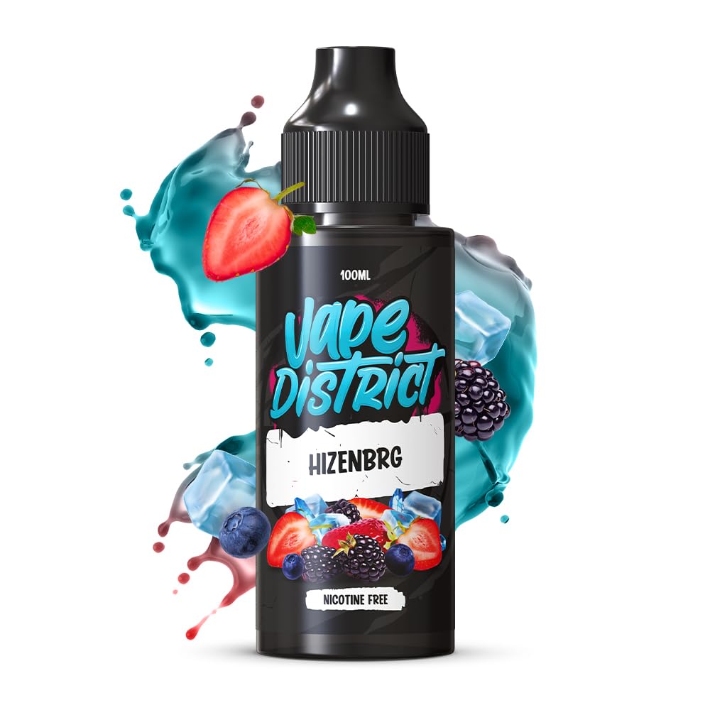 Vape District Vape Liquid 100ml Hizenbrg Ecig Juice E Liquid Nicotine ...