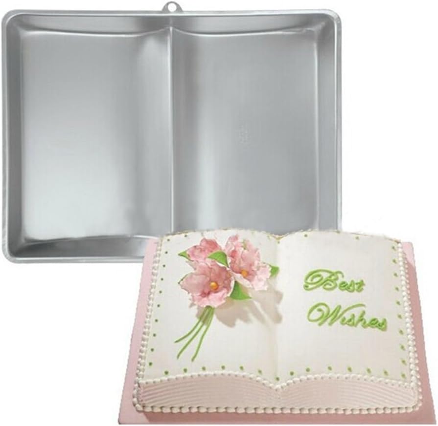 Amazon.com: Plum Garden 3D Book Shape Cake Baking Mold, Cake Mold for ...