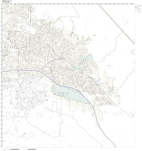 Amazon.com: Working Maps Zip Code Wall Map of Boise City, ID Zip Code ...