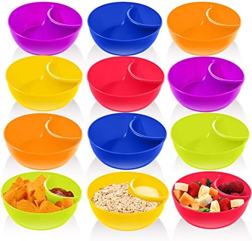 Amazon.com: Weewooday Snack and Dip Bowls, Chips Serving Bowls Anti ...