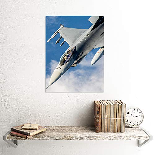 Military USA USAF F-16 Fighting Falcon Fighter Jet Photo Art Print ...