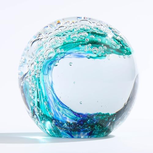 Amazon.com: Azure Wave Art Glass Sphere : Home & Kitchen