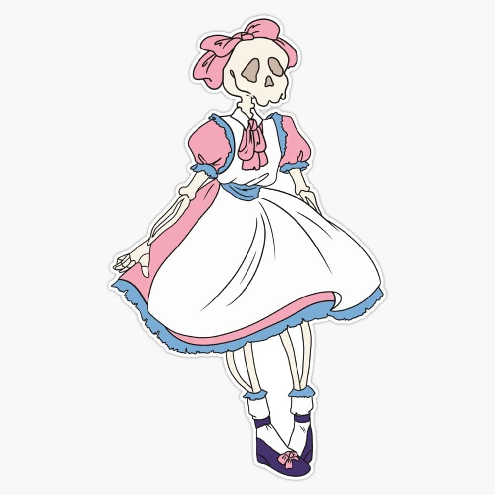 Amazon.com - Trans Skeleton Girl Sticker Bumper Sticker Vinyl Decal 5"