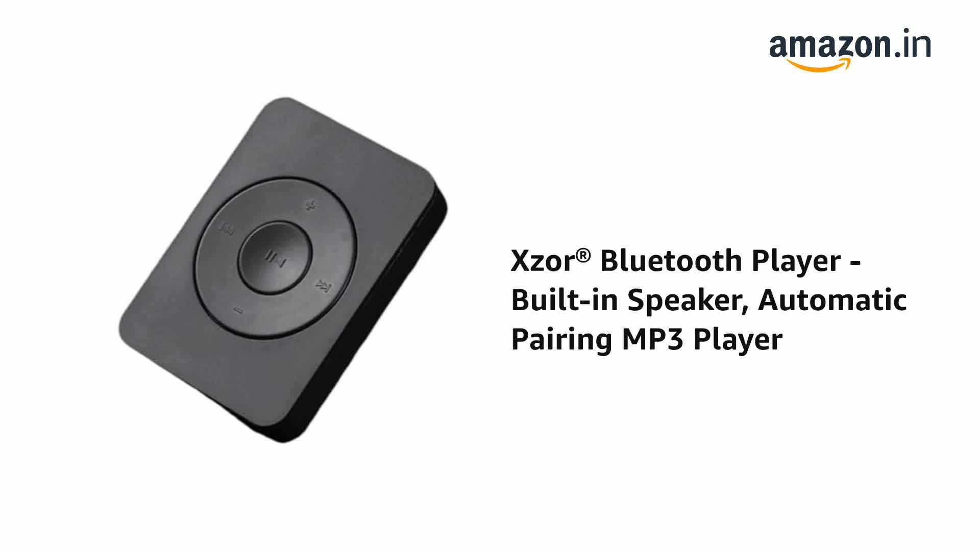 Watch Xzor® Bluetooth Player - Built-in Speaker, Automatic Pairing MP3 ...