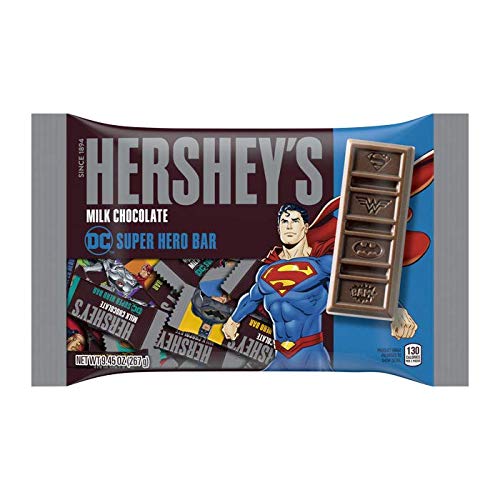 Amazon.com: Evaxo HERSHEY'S Milk Chocolate DC Super Hero Bar Surtido, 9 ...