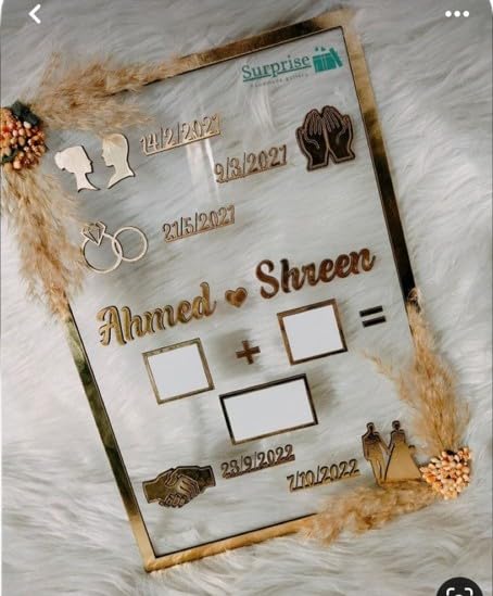 Inventoo Couple Thumb Impression Gift | Wedding Thumb Print | Flower ...