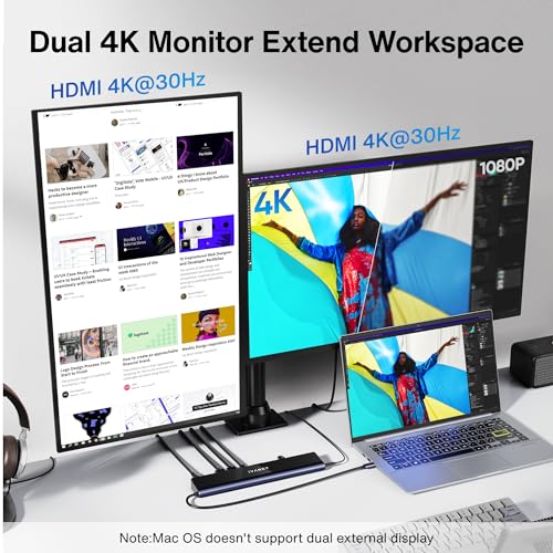 Snapklik.com : iVANKY EdgeDock 1 USB C Laptop Docking Station