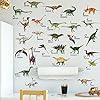Amazon.com: Runtoo Dinosaur Wall Decals Alphabet Wall Stickers for Kids ...