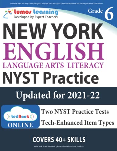 New York State Test Prep: Grade 6 English Language Arts Literacy (ELA ...