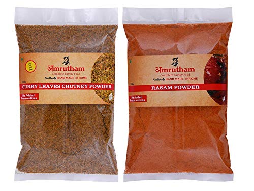 Amrutham Chutney Combo (Curry Leaves Chutney Powder 200g and RASAM ...