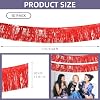 Amazon.com: 10 Pack 10 Feet Red Fringe Garland Foil Fringe Garland ...