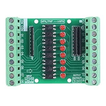Optocoupler Isolation Board, 8CH Optocoupler Isolation Module DC 3.3V ...