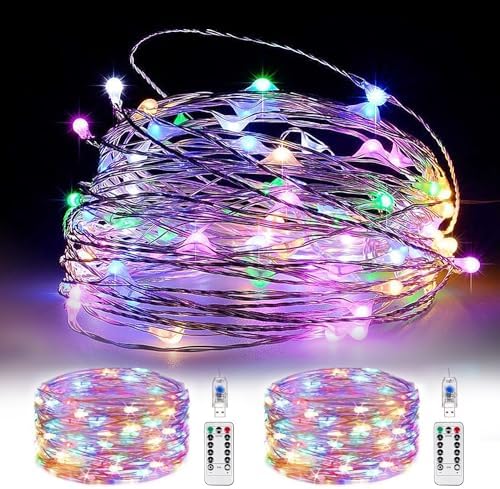 BrizLabs Fairy String Lights, 66ft 200 LED Color Changing Fairy String ...
