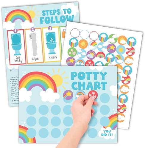 Amazon.com: Hadley Designs Boho Potty Training Chart for Toddler Girls ...