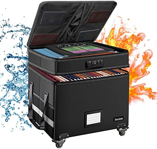 Amazon.com: BIRDROCK HOME Rolling File Box - Storage Cabinet with ...