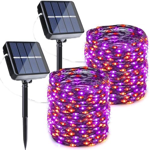 Amazon.com : Solar Halloween Spooky Eyes String Lights, 8 Pack Solar ...