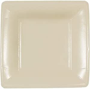 Amazon.com: Lillian 24-Pack Square Paper Plates, 7 Inch, Cream : Health ...