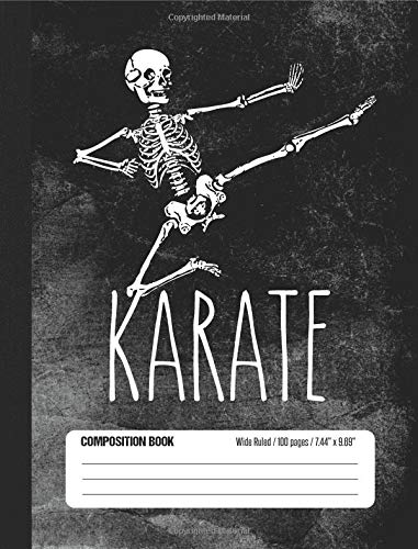 Amazon | Karate Composition Book Wide Ruled 100 pages (7.44 x 9.69 ...