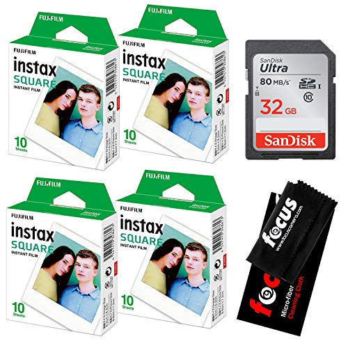 Amazon.com: FujiFilm Instax Square Film for SQ10 Cameras (40 Exposures ...