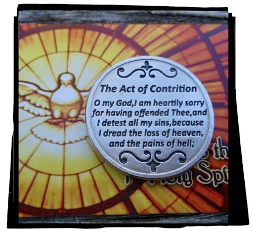 Amazon.com: Act of Contrition Pocket Token, First Confession Gift ...