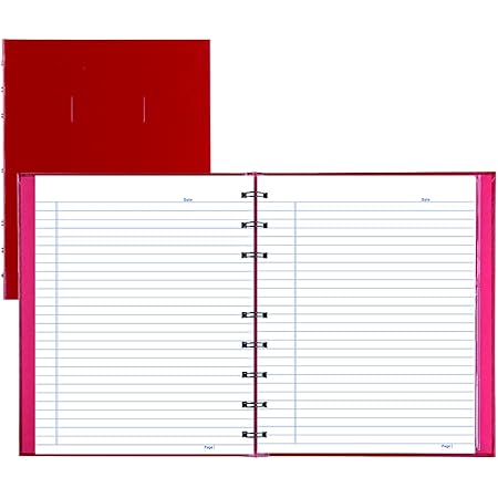 Amazon.com: Blueline Notepro Composition Notebook, Red, 9.25 x 7.25 ...