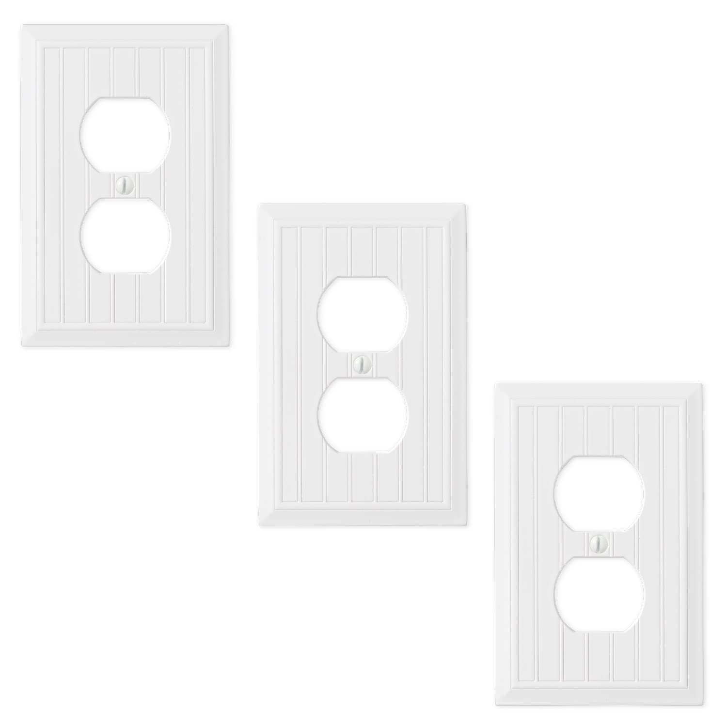 Questech Decor Outlet Covers, Single Duplex Wall Plates 1-Gang Switch ...