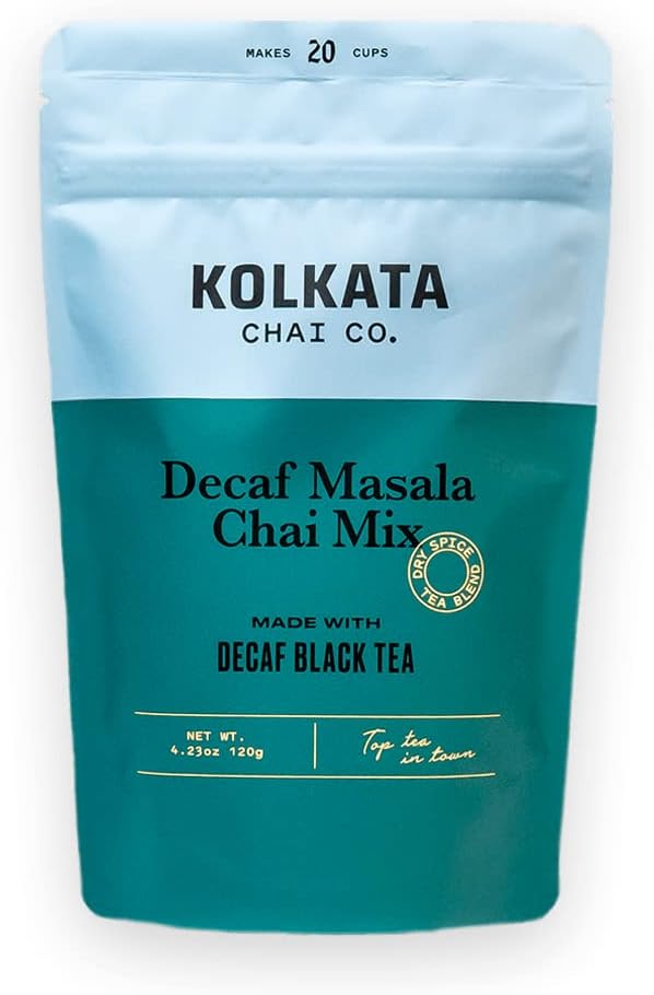 Amazon.com : Kolkata Chai Decaf Masala Chai mix, Makes 20 cups, Premium ...