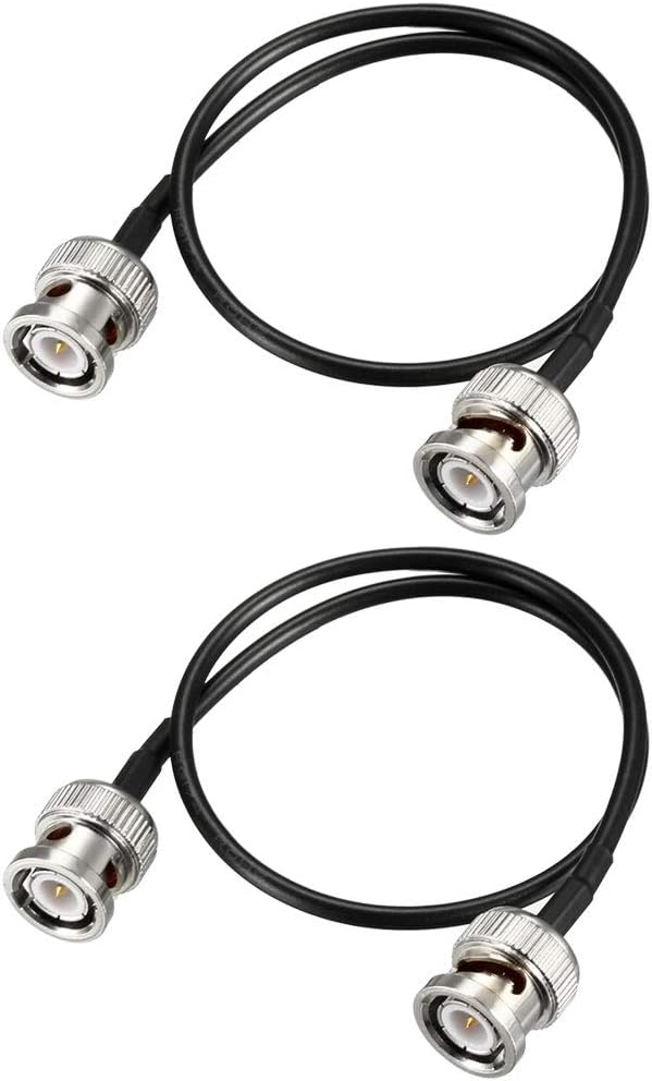 Amazon.com: uxcell BNC Male to Male Coaxial Jumper Cable 50 ohm 12 inch RG174 for Video Signals ...