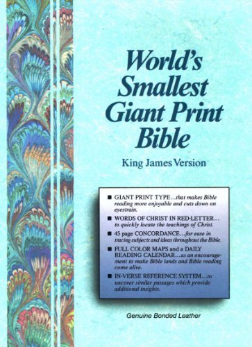 World's Smallest Giant Print Bible, King James Version: 9780529068040 ...