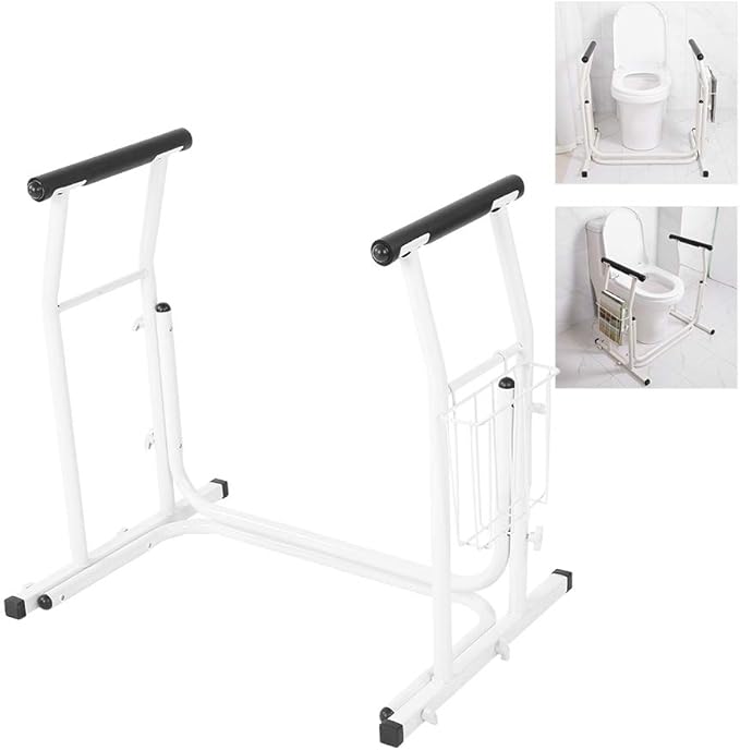 Toilet Safety Stand, Free Standing Toilet Frame Toilet Standing Aid ...