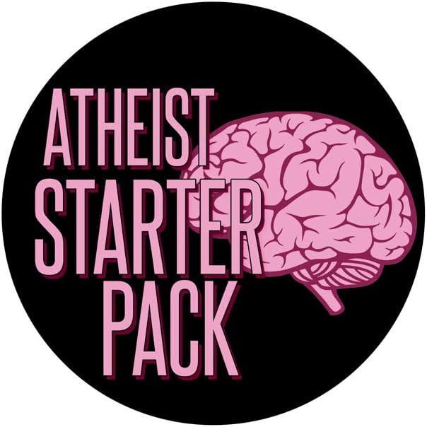 Amazon.com: Atheist Starter Pack Brain Pinback Button - [1.25" Diameter ...
