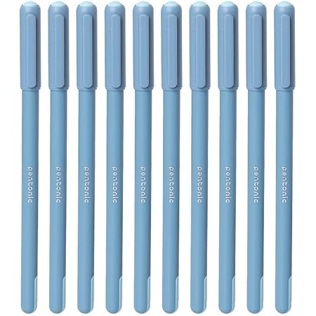 Pentonic Frost 0.6 mm Refillable Gel Pen | Pastel Blue Body | Blue Ink ...