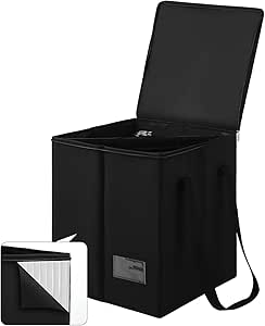 Amazon.com: Qozary Clothes Hanger Organizer Bag-Rigid Hanger Storage ...