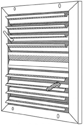 Shoemaker 450-20X20 20"x20" High Velocity Multi-Louver Flush Diffuser ...
