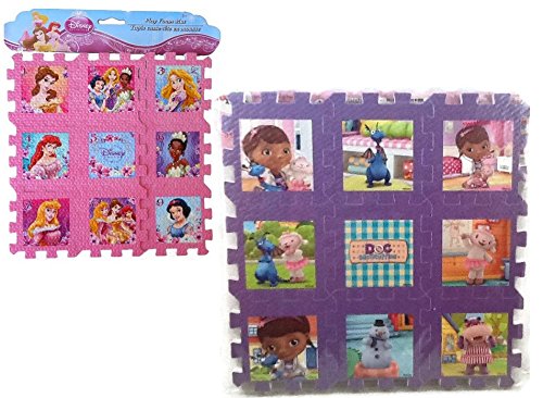 Buy Disney Princess and Disney Doc McStuffins Educational Foam Puzzle ...