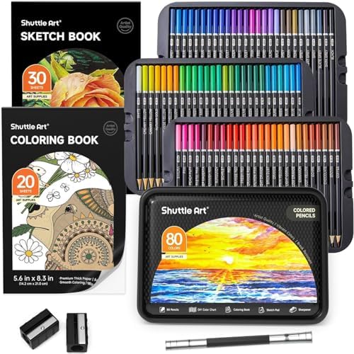 Amazon.com : iBayam Art Supplies Sketching Kits, 123-Pack Colored ...