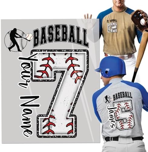 Amazon.com: Personalized Custom Pick Your Name and Number Baseball Iron ...