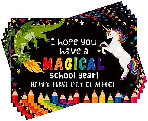 Amazon.com : SICOHOME Back to School Postcards for Kids - 30 Pieces, 4 ...