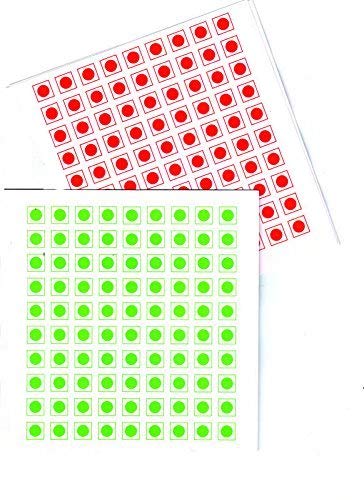 VishYogi Printers - Self Adhesive Green Dot Veg Round Stickers (125 ...