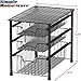 Amazon.com: Simple Houseware 3-Tier Stackable Sliding Basket Storage ...