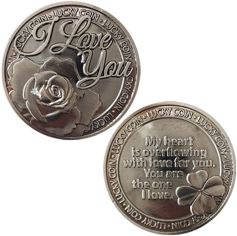 GadgetZone I Love You Lucky Coin Engraved Romantic Sentimental Token ...