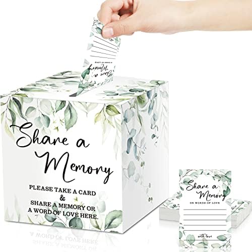 Amazon.com: Pajean 50 Pcs Greenery Share a Memory Card for Celebration ...