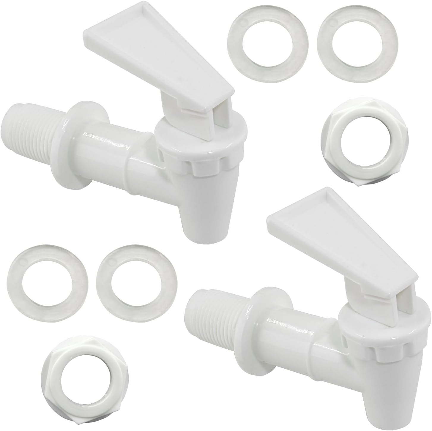 Amazon.com: Replacement Cooler Faucet 4 White Water Dispenser Tap Set ...