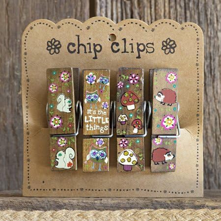 Amazon.com: Natural Life Woodland Animals Chip Clips : Home & Kitchen