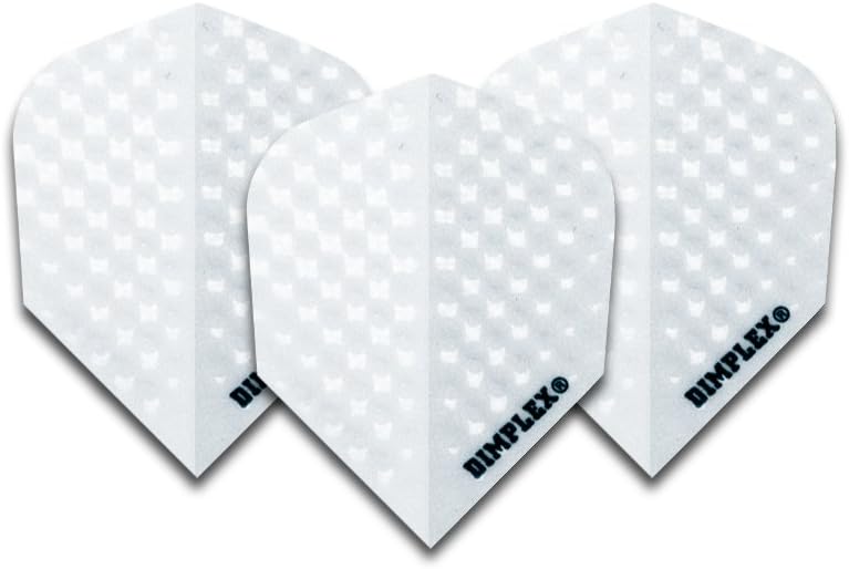 Harrows 4 Sets White Dimplex Dart Flights (12 Flights) : Amazon.co.uk ...