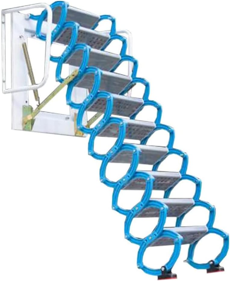 Attic Stairs Wall-Mounted Telescopic Loft Ladder Home Alloy Attic ...