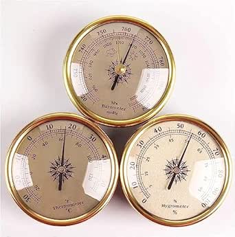 Amazon.com: Wall-Mounted Barometer 3 in 1 Barometer 3 in 1 Air Pressure ...