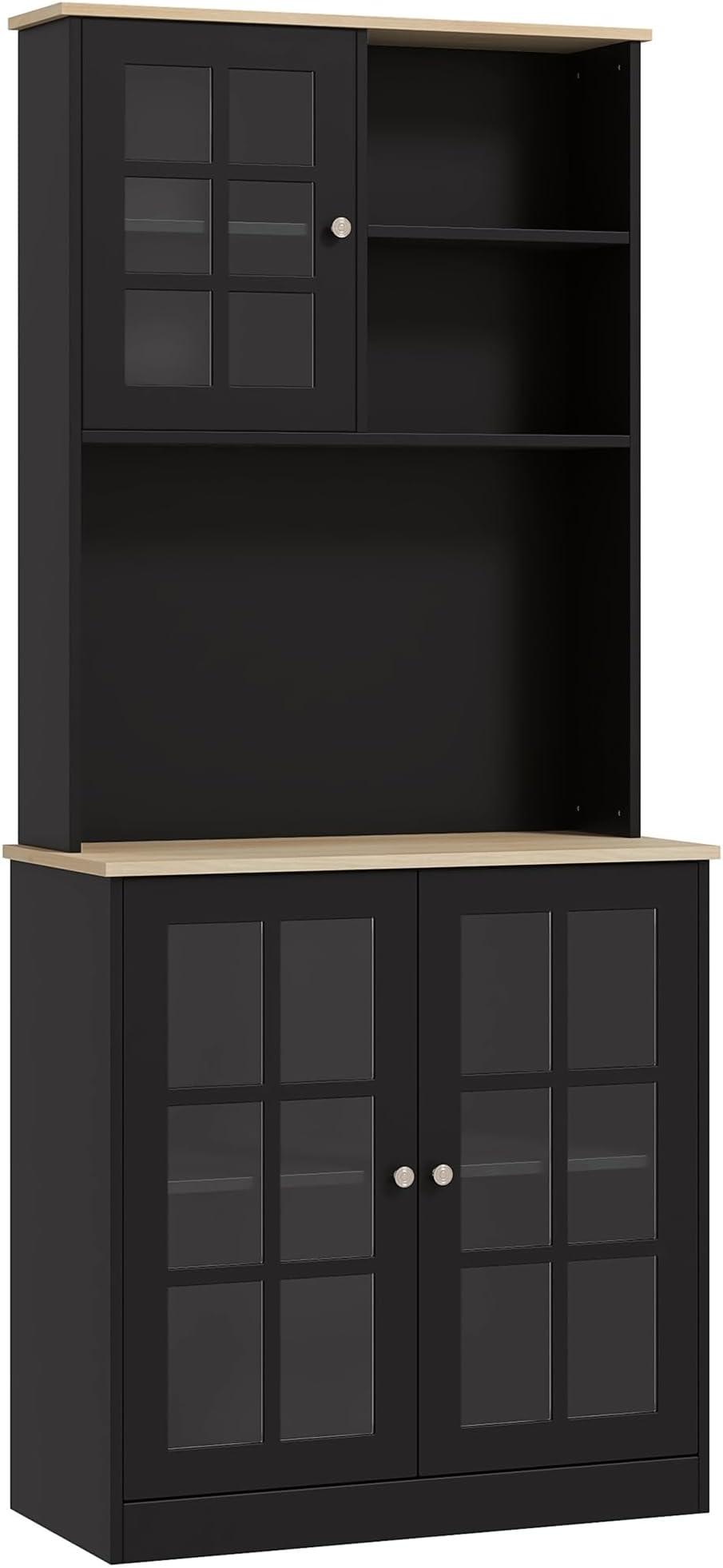 Amazon.com: HOMCOM Kitchen Pantry Cabinet, 72" Freestanding Storage ...