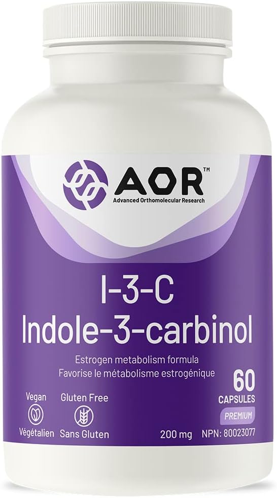 AOR Indole-3-Carbinol I-3-C 200mg 60 Capsules 30-Day Supply - Estrogen ...