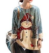 YESNO Women Cardigans Knitted Graphic Long Sleeve Jumpers V-Neck Button ...